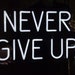 Never Give up Neon Sign, Never Give up Led Sign, Sport Led Light, Sport ...