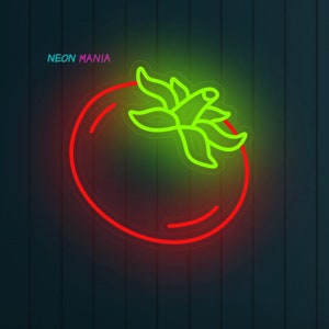 Tomato Neon Sign, Vegetables Led Light for Cafe Decor, Custom Tomatoes ...