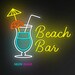 Beach Bar Neon Sign: Light up Your Bar. Cocktail Light Sign - Etsy