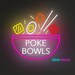 Poke Bowl Neon Sign, Bowl Led Light, Led Restaurant Sign, Neon Hawaiian ...