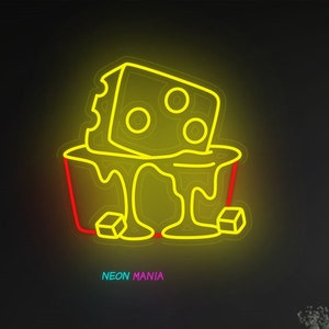 Cheese Fondue Neon Sign. Raclette Led Light Sign. Cheese Neon Light ...