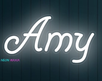 Amy Name Neon Sign - Etsy
