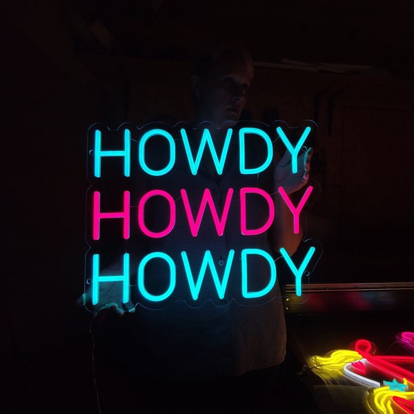 Hello Cowboy Neon Sign - Etsy Australia