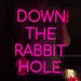 Down the Rabbit Hole Neon Sign, Down the Rabbit Hole Led Light Sign ...