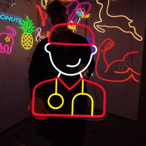 Doctor Neon Sign, Doc Led Light, Doctor Neon Light, Light Sign for a ...