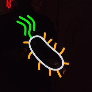 Bacterium Neon Sign, Cell Led Light, Microorganism Led Neon Sign ...