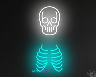 Neon Skeleton Light - Etsy
