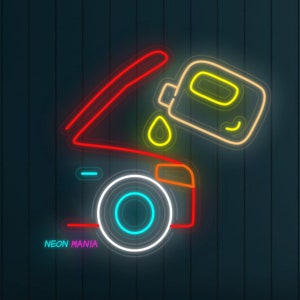 Engine Oil Change Neon Sign, Car Service Led Light, Sign for Carpark ...