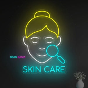 Skin Care Neon Sign: Dermatologist Led Decor. Face Care Light Sign. - Etsy