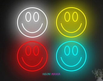 Led Sign Happy Face - Etsy