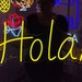 Hola Neon Sign, Hello Sign, Spanish Led Sign, Greeting Neon Light, Wall ...