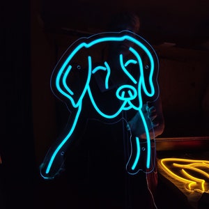 Labrador Neon Sign, Dog Led Sign, Pet Shop Decor Led Light, Custom Gift ...