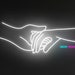 Hands Neon Sign, Holding Hands Neon Light, Touching Hands Led Light ...