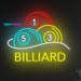 Billiard Neon Sign, Pool and Snooker Led Neon, Billiard Balls Led Light ...