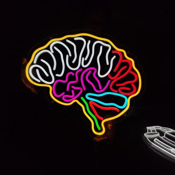 Neon Brain Light - Etsy