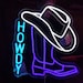 Cowboy Boot Neon Sign, Cowboy Hat Light Sign, Cowboy Shoe Led Neon ...