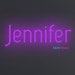 Jennifer Name Neon Sign, Jennifer Led Neon Sign, Custom Name Neon Sign ...