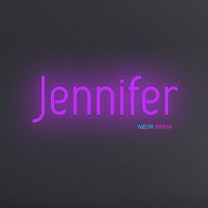 Jennifer Name Neon Sign, Jennifer Led Neon Sign, Custom Name Neon Sign ...