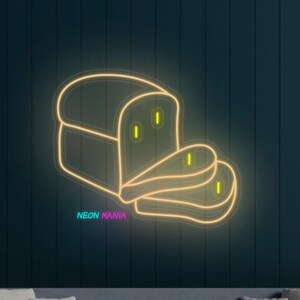 Bread Neon Sign, Fresh Bakery Led Light, Bakery Products Led Sign, Hot ...