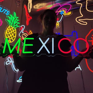 Mexico Neon Sign, United Mexican States Led Neon, Custom Country of ...