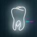 Tooth Neon Sign, White Tooth Led Neon, Medicine Led Light, Dentist ...