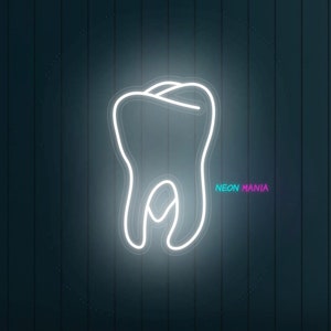 Tooth Neon Sign, White Tooth Led Neon, Medicine Led Light, Dentist ...
