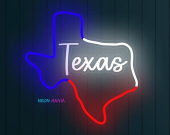 Texas Star Neon Sign - Etsy