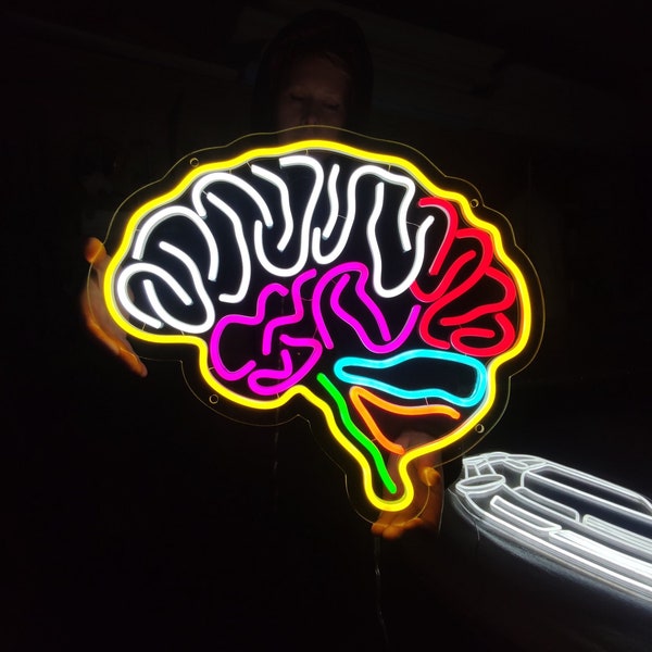 Neon Brain Light - Etsy