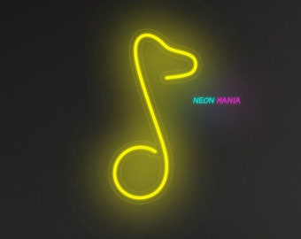 Custom Music Note Neon Sign - Etsy