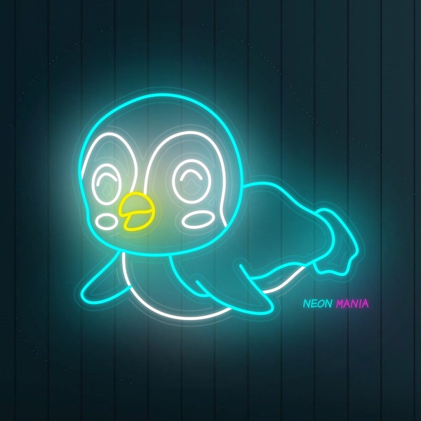 Penguin Neon Sign - Etsy
