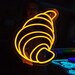 Croissant Neon Sign, Baking Neon Light, Bakery Led Light, Custom ...