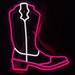 Cowboy Boot Neon Sign, Cowboy Shoe Led Sign, Western Neon Light, Custom ...