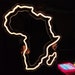 Africa Map Neon Sign, Continent Africa Led Neon, Custom Mainland Led ...