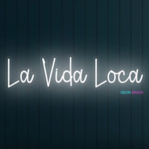 La Vida Loca Neon Sign, La Vida Loca Led Light, Custom Party ...