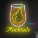 Mocktails Neon Sign: Light up Your Party Bar Led Decor - Etsy