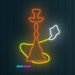 Hookah Neon Sign Hookah Lounge Light Sign Hookah Bar Led - Etsy