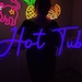 Hot Tub Neon Sign, Hot Tub Led Light, Custom Neon Light Sign, Garden ...