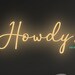 Howdy Neon Sign Hello Sign Western Led Sign North American - Etsy
