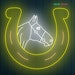 Horse Neon Sign, Horseshoe Led Neon, Rodeo Led Sign, Western Decor Neon ...