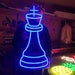 Chess King Neon Sign, Chess Club Led Light Sign, Custom Chess Pieces ...