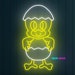 Chick Neon Sign Chicken Led Light Chick in Egg Shell Led - Etsy