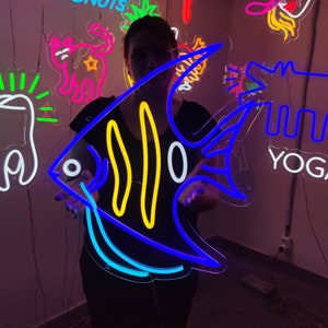 Lionfish Neon Sign: Light up Your Ocean Paradise With Fish - Etsy