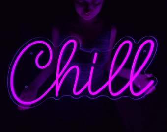 Led Chill Sign - Etsy