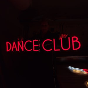 Dance Club Neon Sign, Dance Club Neon Led Light Sign, Dance Club Led ...