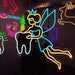 Tooth Fairy Neon Sign, White Molar Led Neon, Medicine Led Light ...
