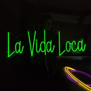 La Vida Loca Neon Sign, La Vida Loca Led Light, Custom Party ...