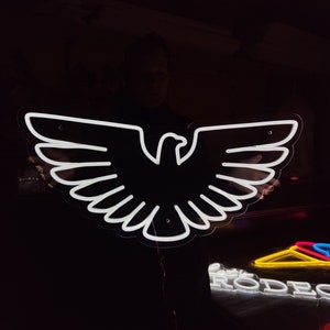 Eagle Neon Sign, Bird Neon Light, Eagle Led Light, Custom Flying Bird ...