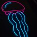 Jellyfish Neon Sign Custom Fish Led Light Sign Seaworld - Etsy