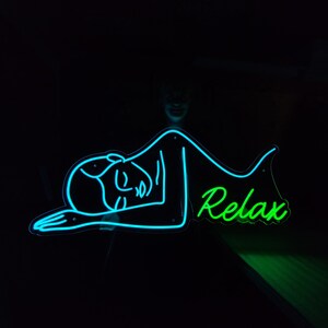 Spa Massage Neon Sign, Relax Led Light, Custom Wall Decor Massage Spa ...