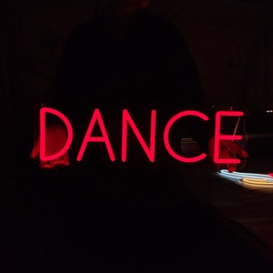 Dance Neon Sign, Dance Neon Led Sign, Dance Led Light, Dance Led Neon ...